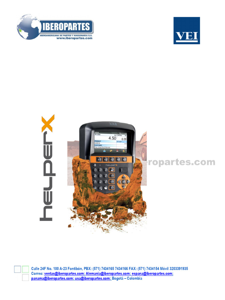Sistema de Pesaje Helper X CAT 928H | PDF | Bogotá | Fax