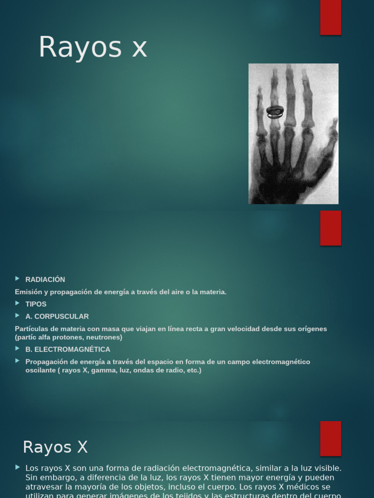 3 Rayos X | PDF | Rayo X | Radiación electromagnética