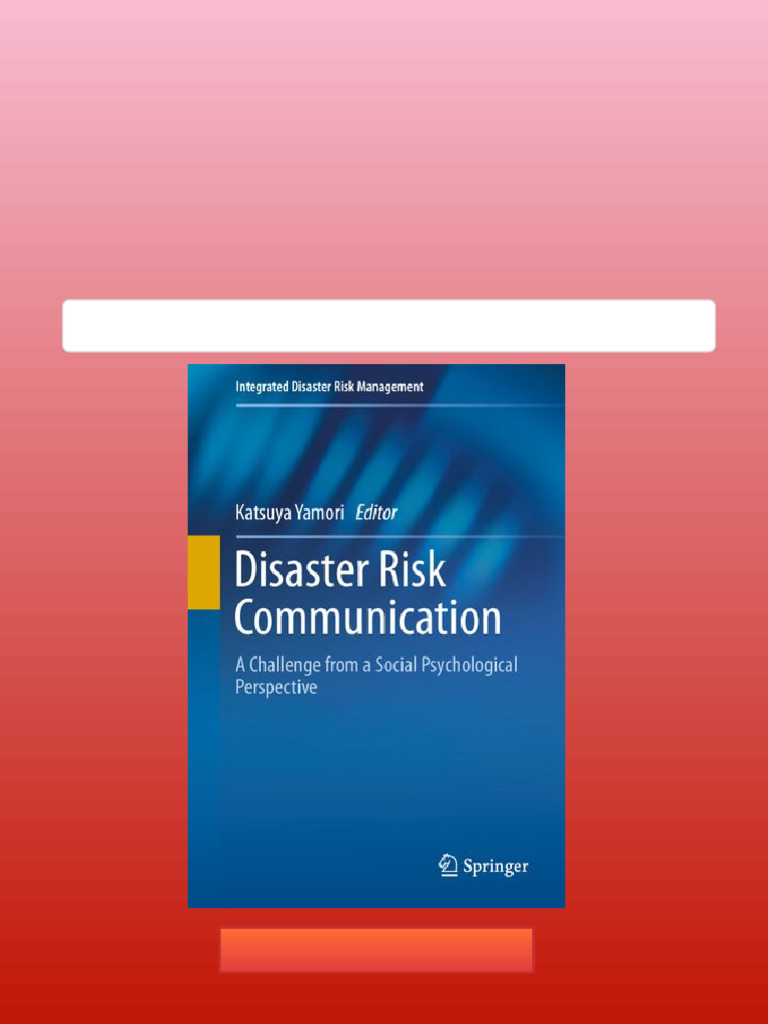 Disaster Risk Communication A Challenge From A Social Psychological ...