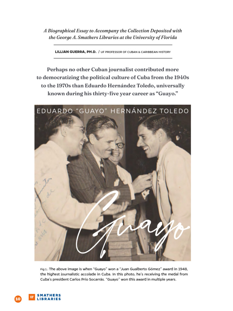 Eduardo GUAYO Hernandez Toledo A Biographical Essa | PDF | Fidel Castro ...