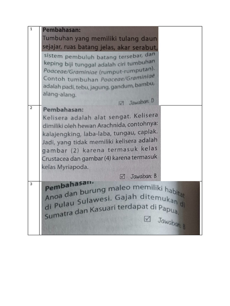 Jawaban Bab 2 Bio | PDF