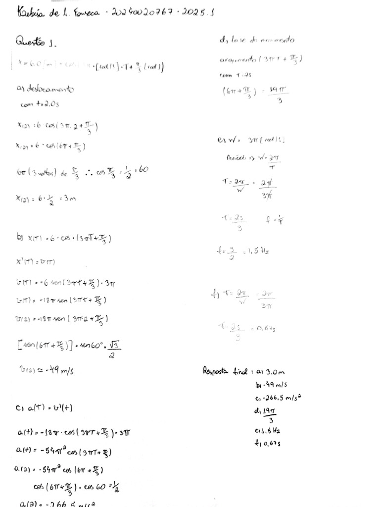 Lista 3 F-Sica 2 | PDF