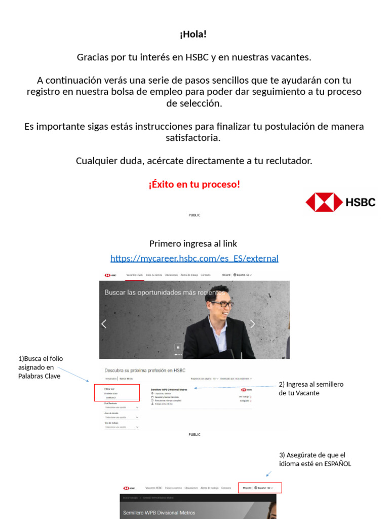 Guía Taleo HSBC - Apta 2022 | PDF | Contraseña | Informática