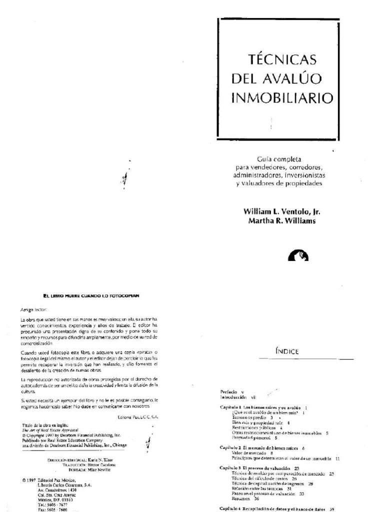 Qdoc - Tips Tecnicas Del Avaluo Inmobiliariopdf | PDF