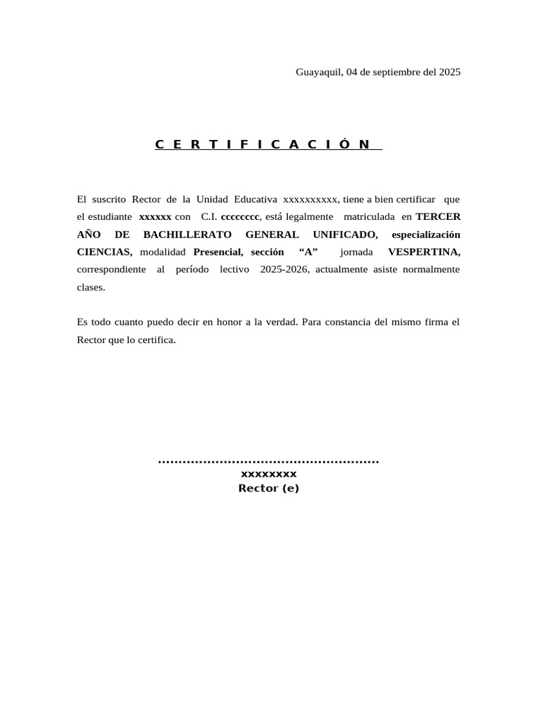 Certificado Modelo2 | PDF