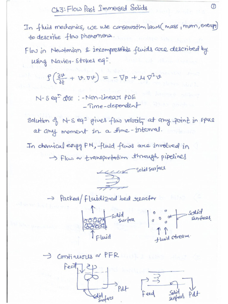 Chapter 3 Flow Past Solids | PDF