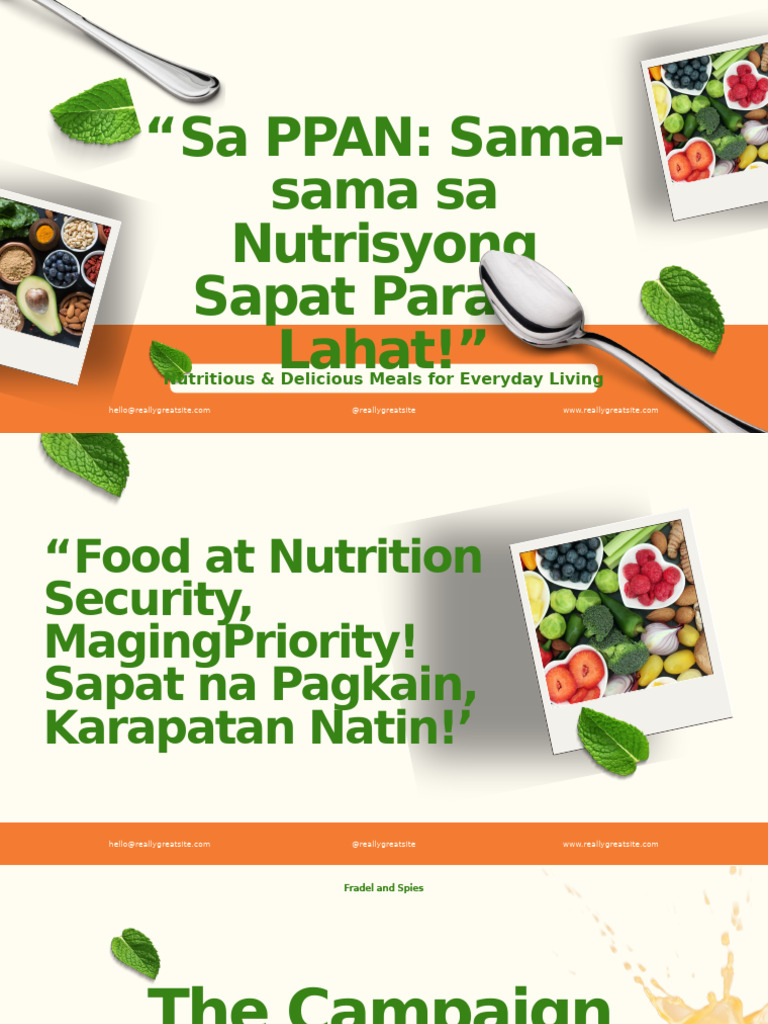 Sa PPAN Sama-Sama Sa Nutrisyong Sapat para Sa Lahat! | PDF