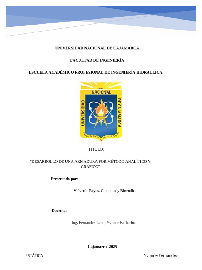Informe Estática Marte | PDF | Braguero | Análisis estructural