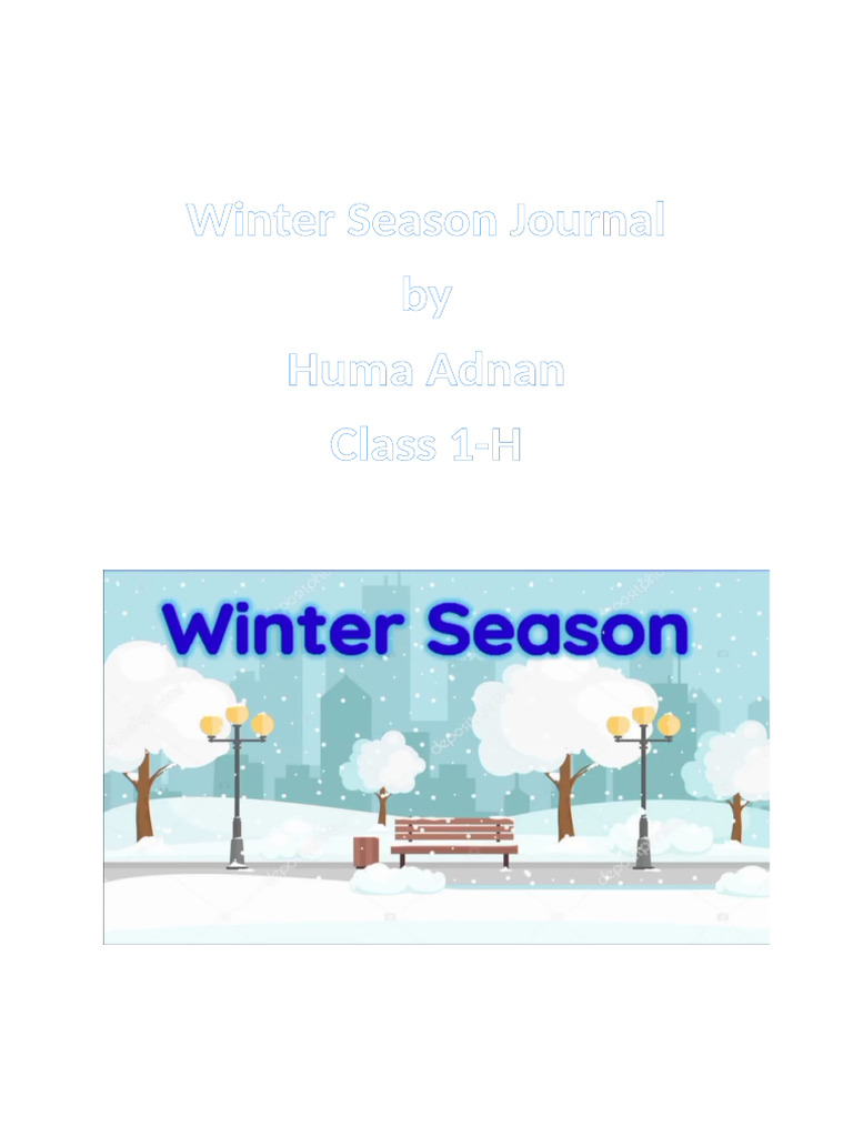 Winter Season Journal | PDF