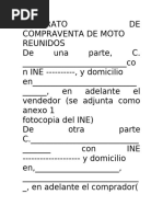 Boleta Compra Venta Moto | PDF