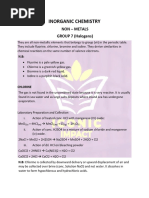 Preparation of Chlorine in The Laboratory | PDF | Chlorine | Bleach