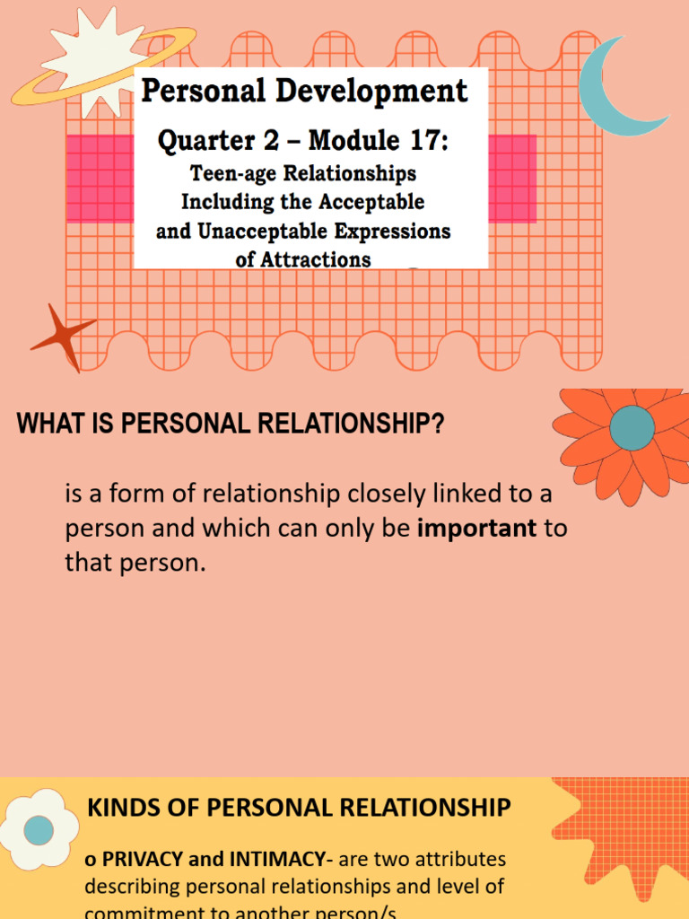 q2 4perdev Personal-Relationship | PDF | Intimate Relationships | Attachment Theory