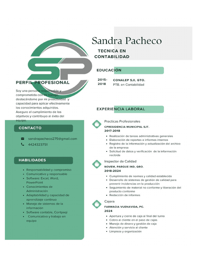 Sandra CV | PDF