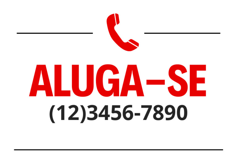 Documento A4 Aluga-Se Simples Vermelho e Preto - 20250904 - 204840 ...