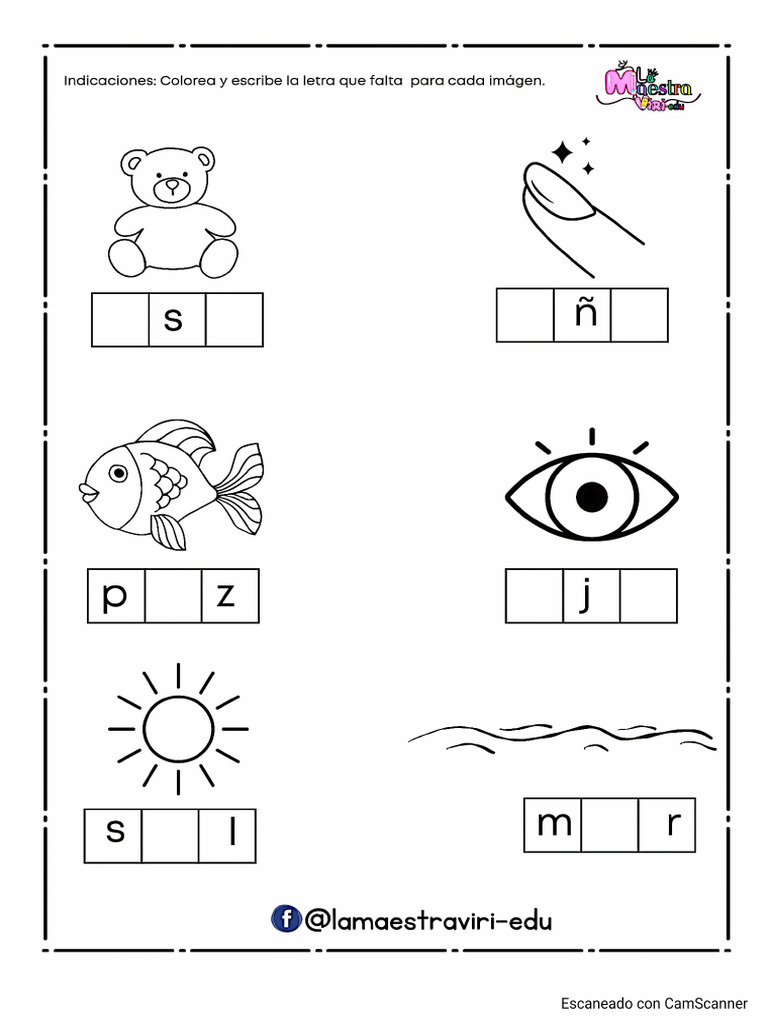 Completa Las Vocales Faltantes | PDF