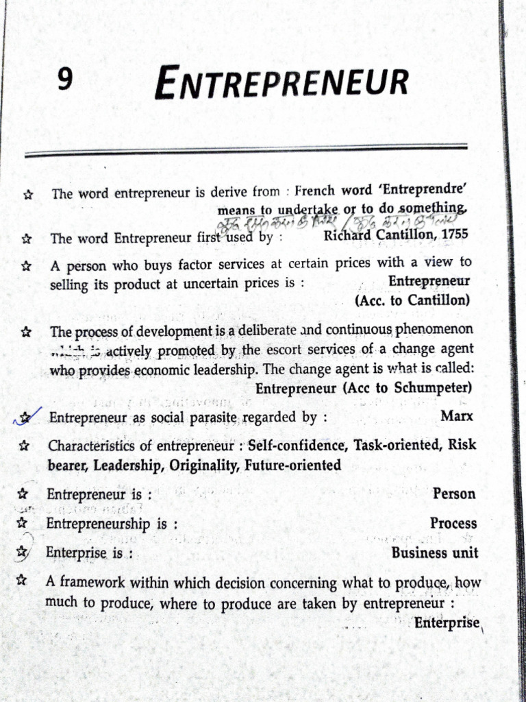Ebook 2 Entrepreneur Short Notes | PDF | Entrepreneurship | Innovation