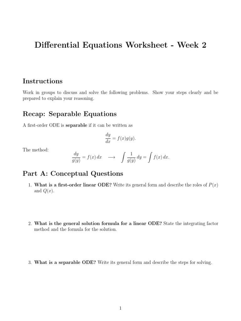 Week 2 Worksheet Section 3 | PDF