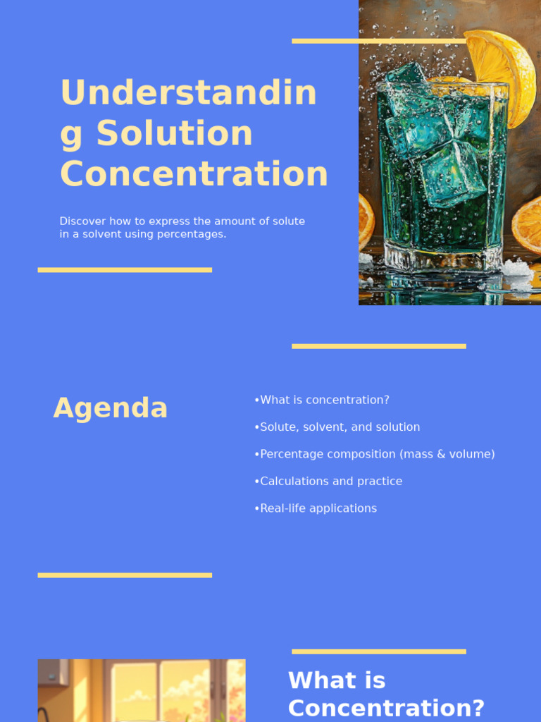 Understanding Solution Concentration | PDF | Volume | Concentration