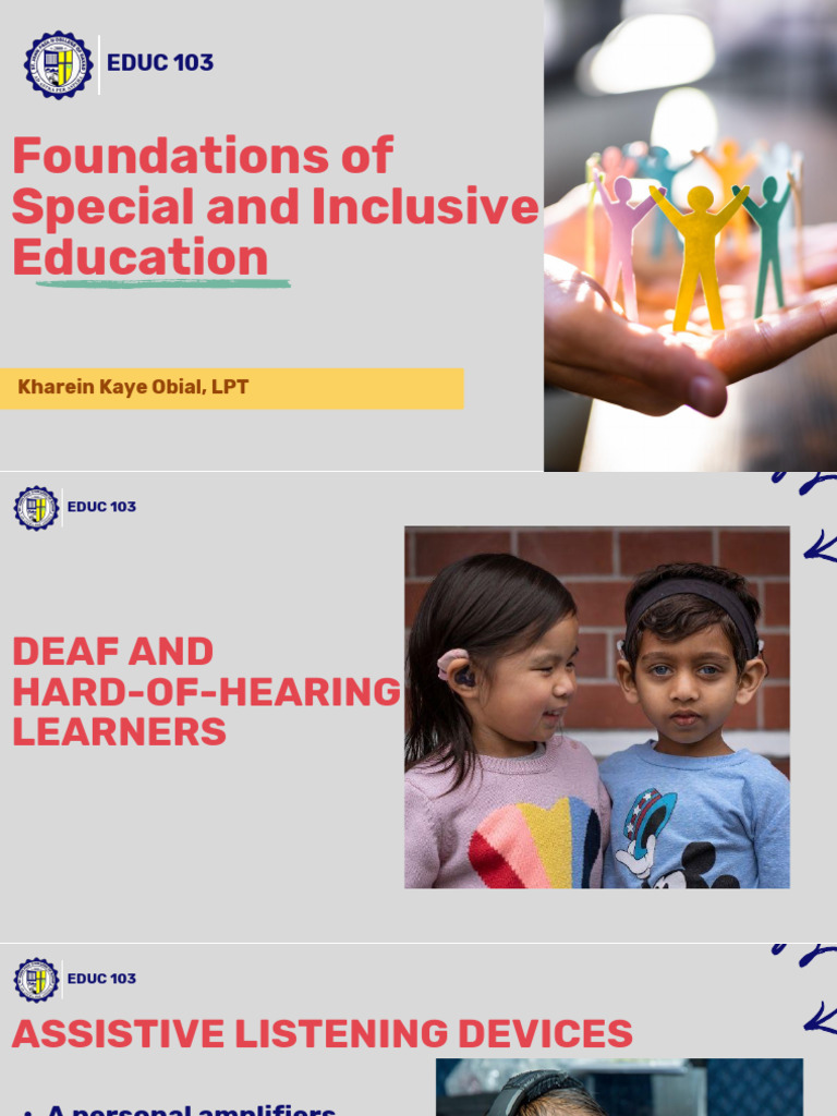 Educ 103 - Hearing Impairment | PDF | Hearing Loss | Hearing