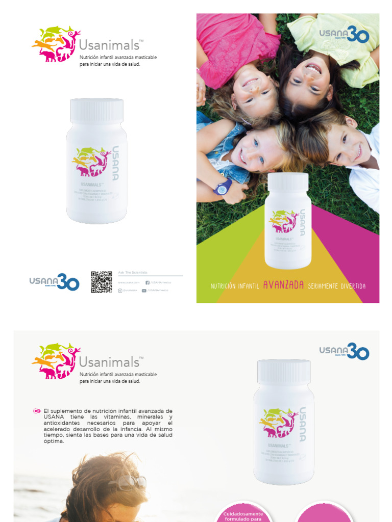 Folleto Usanimals | PDF | Nutrición | Dieta y nutrición