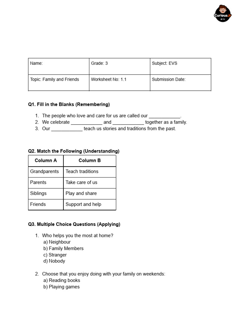 Grade - 3 - Family and Friends1.1 PDF | PDF