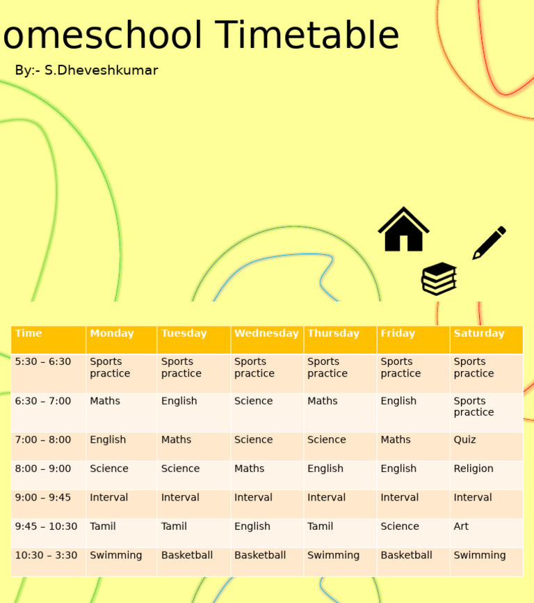 Homeschool Timetable | PDF