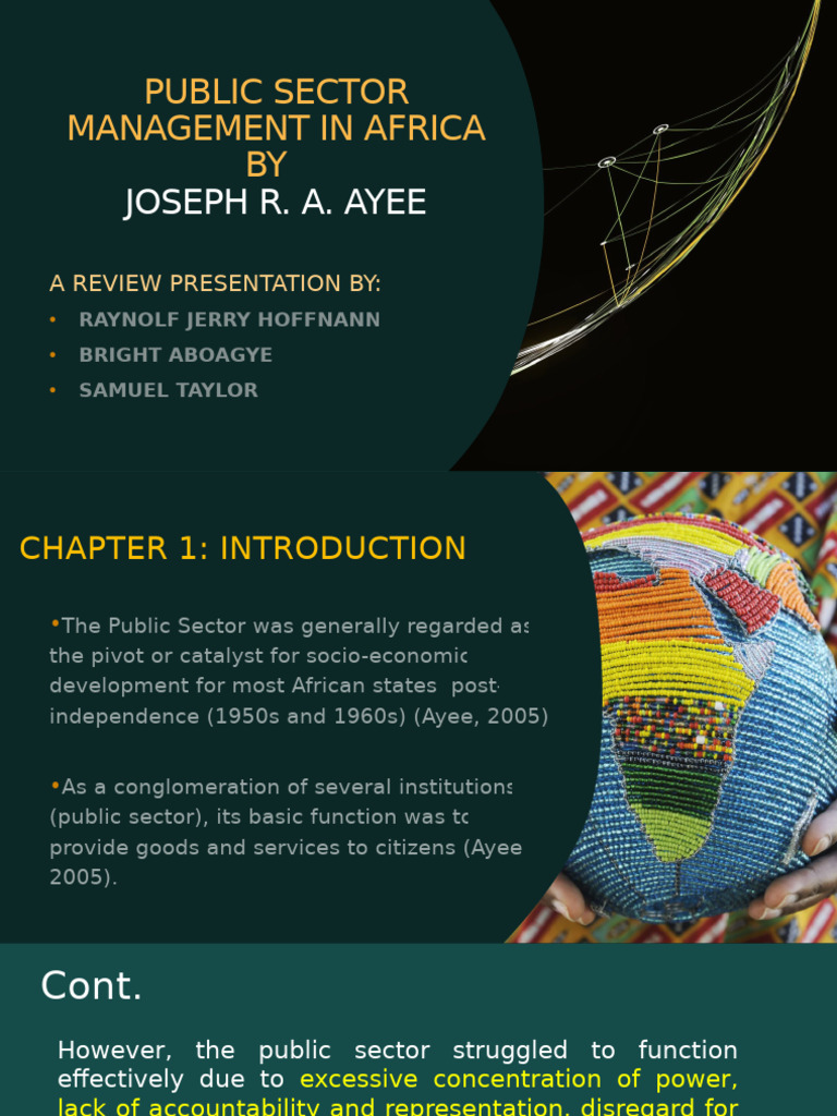 Public Sector Management in Africa | PDF | Economic Growth | Governance