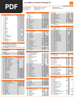 Liste des chaînes TV Proximus | PDF | Réseau de télévision | Diffusion