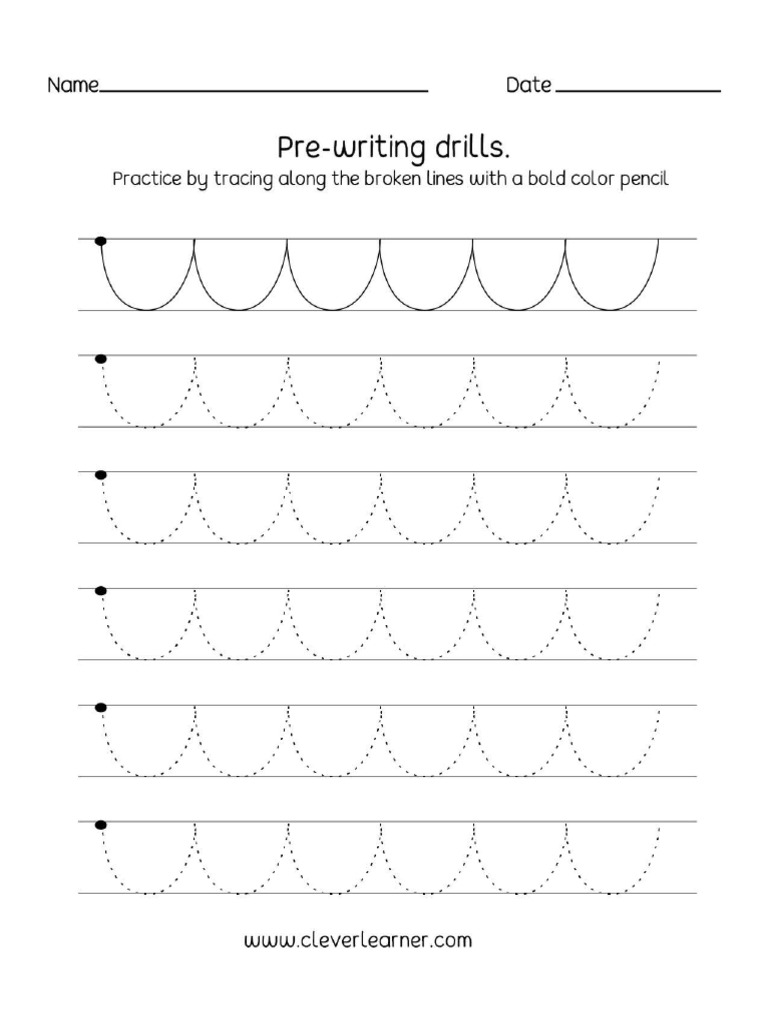 Prewriting Worksheet Level3 Preschool Pre Writing Activity Worksheet ...