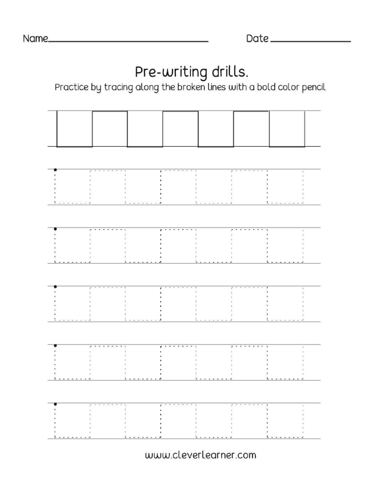Prewriting Worksheet Level3 Preschool Pre Writing Activity Worksheet ...