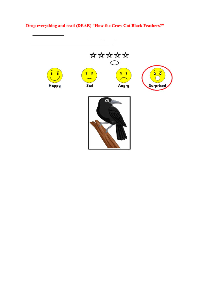 Free Time Activities: Crow Story Lesson | PDF