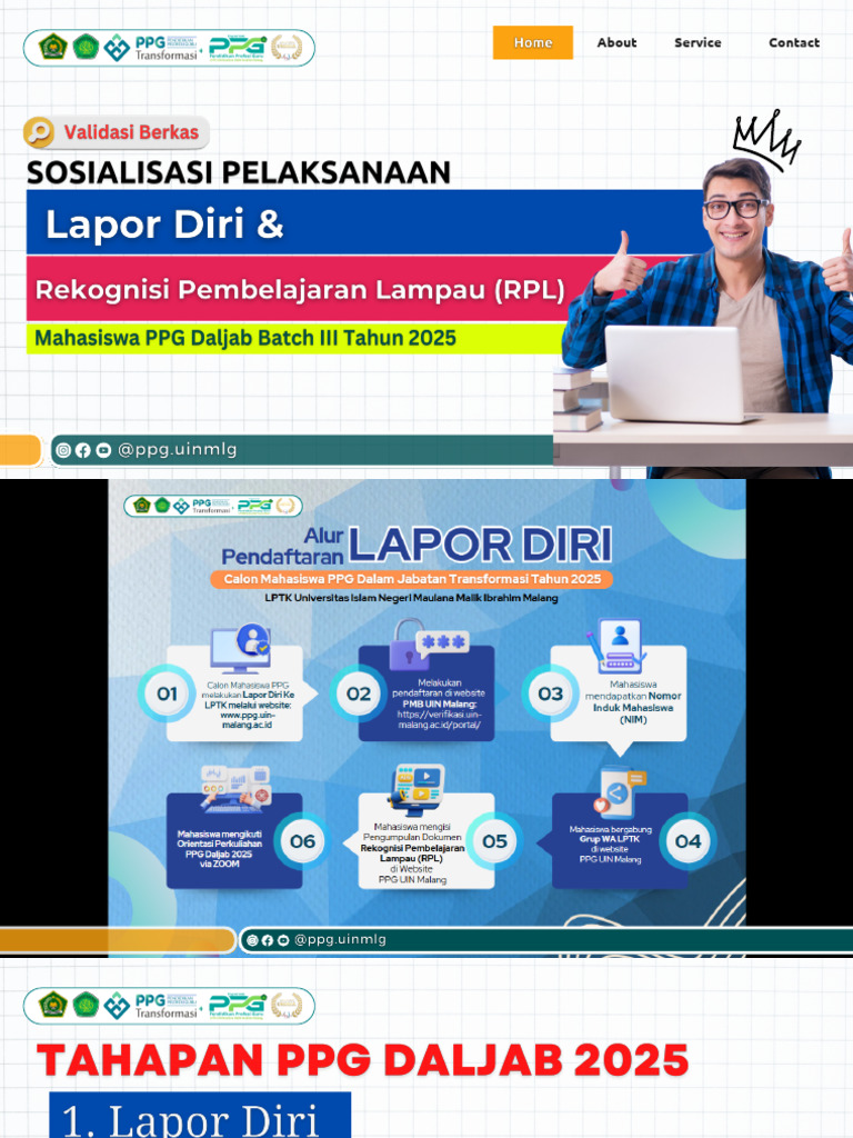 Materi Sosialisasi Lapor Diri & Rpl 2025 | PDF