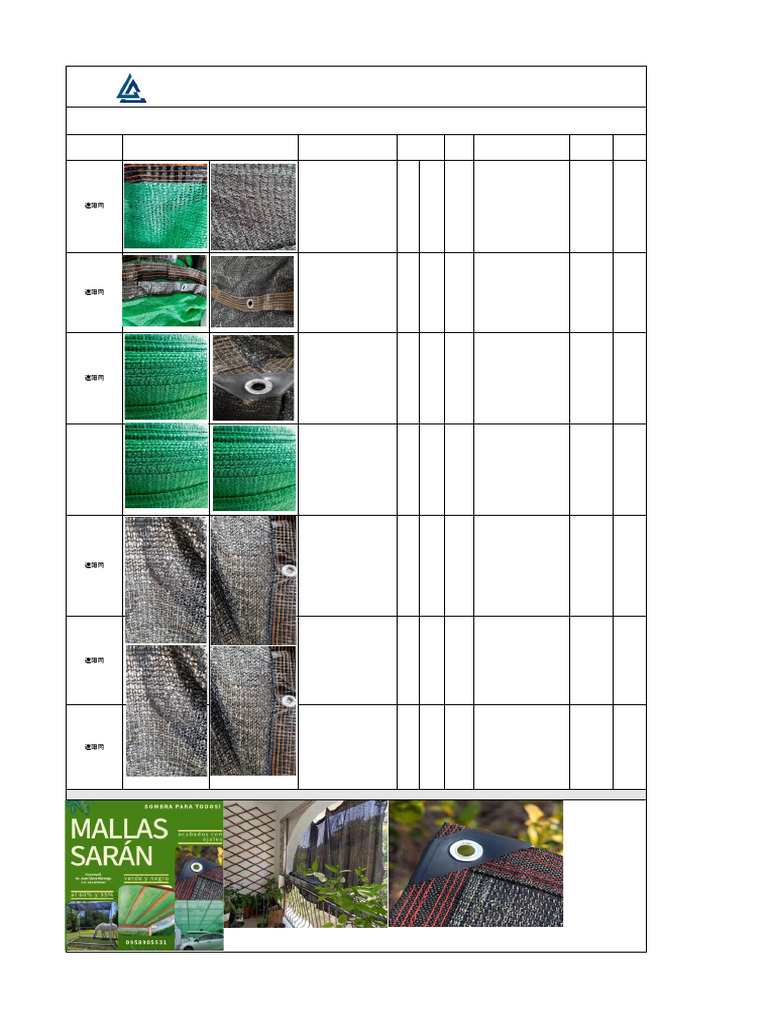 Nuevos Modelos de MALLA SARAN ECUADOR 2024 | PDF | Radiación ...