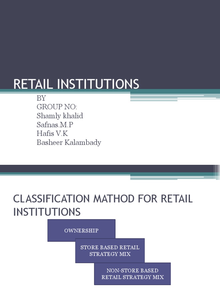 Retail Institutions by Ownership Types | PDF
