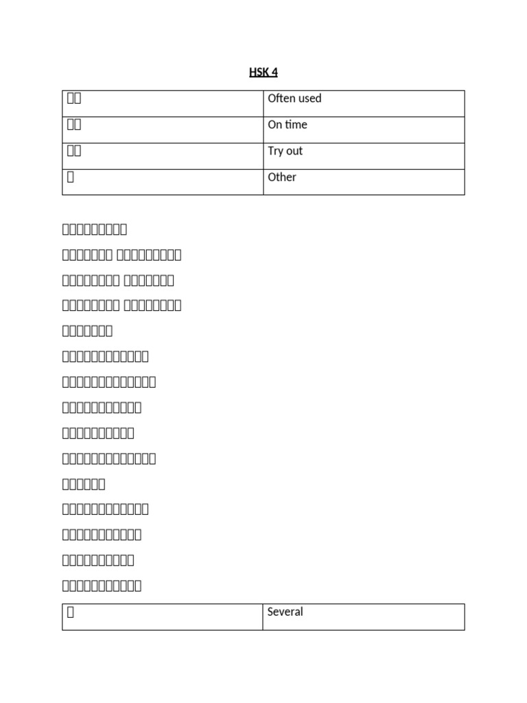 HSK 4-Wps Office | PDF