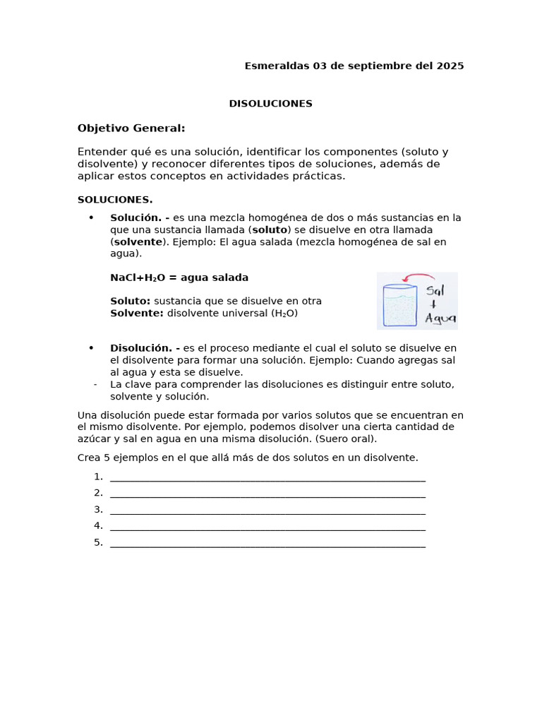 DISOLUCIONES | PDF | Solubilidad | Concentración