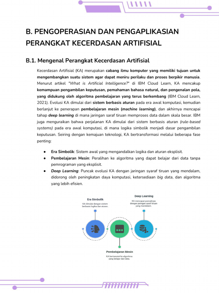 Evolusi dan Aplikasi Kecerdasan Artifisial | PDF