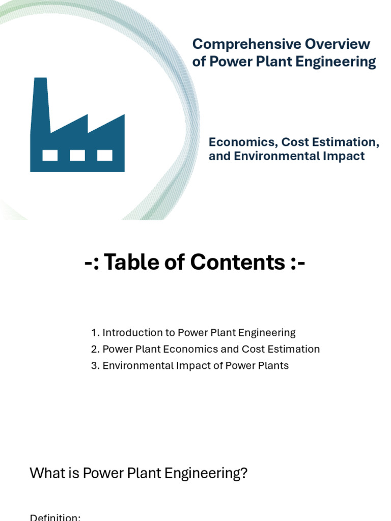 Power Plant Engineering Overview | PDF | Power Station | Energy Development