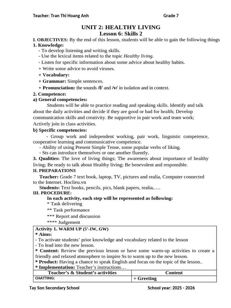 Unit 2 - Lesson 6 - Skills - 2 | PDF | Linguistics | Human Communication