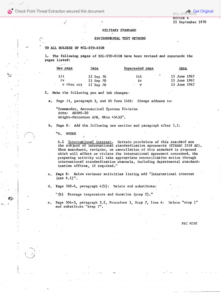 MIL-STD-810B Notice 4 Updates | PDF