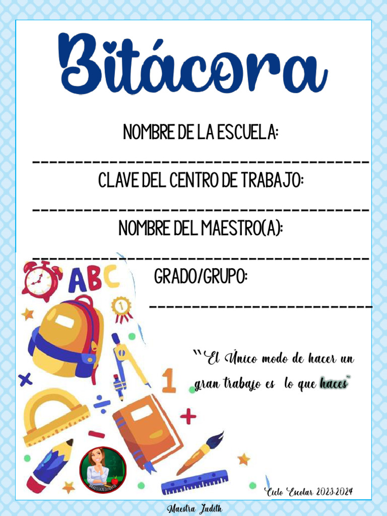 Bitacora para Maestro | PDF | Pedagogía