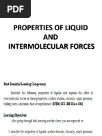 Lesson 3 Properties of Liquid and IMF | PDF | Liquids | Evaporation