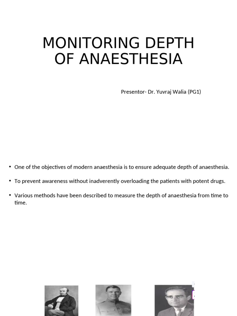 Monitoring Depth of Anaesthesia | PDF | Electroencephalography | Anesthesia