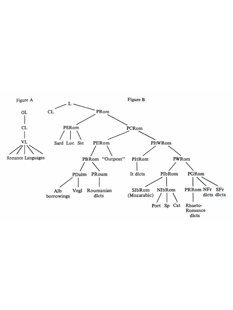 Family Tree of Romance Languages | PDF