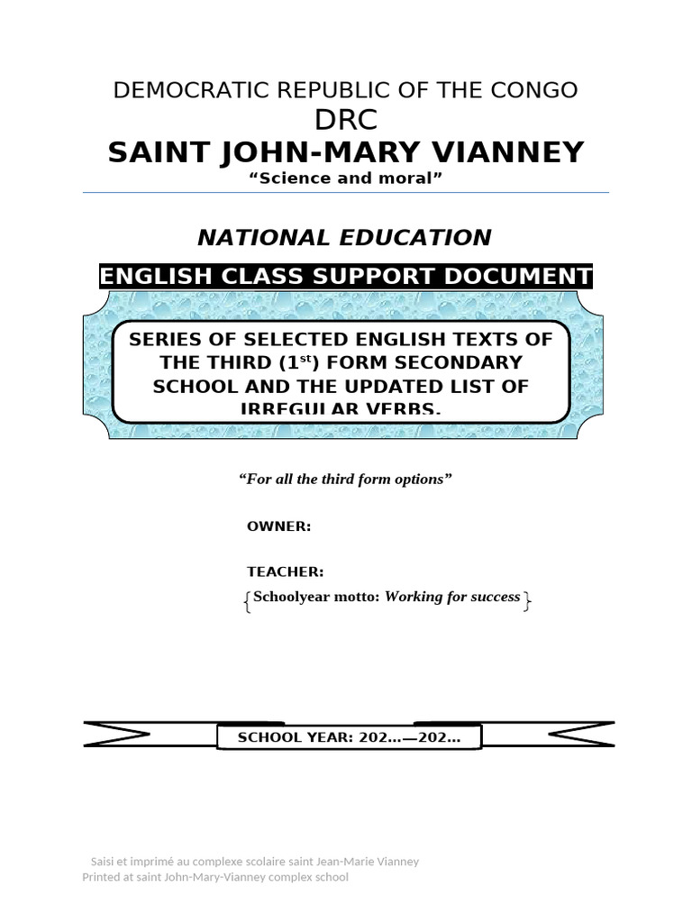 1st Forms Selected Texts Pdf David Copperfield Oracle