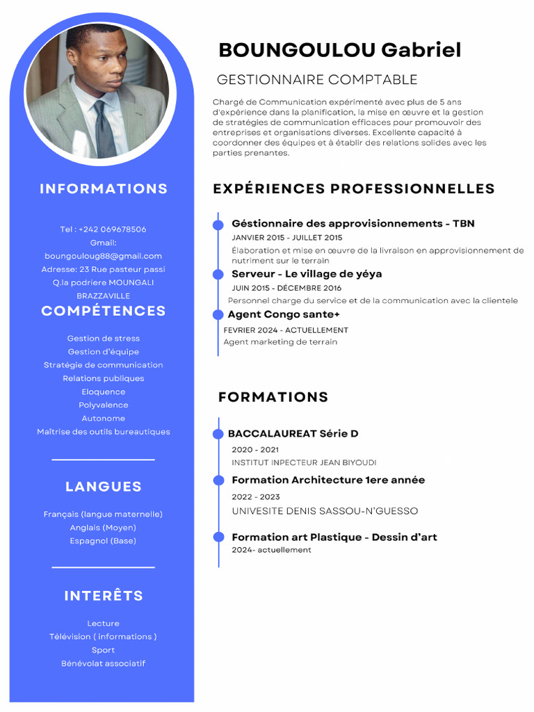 Boungoulou Gabriel CV | PDF