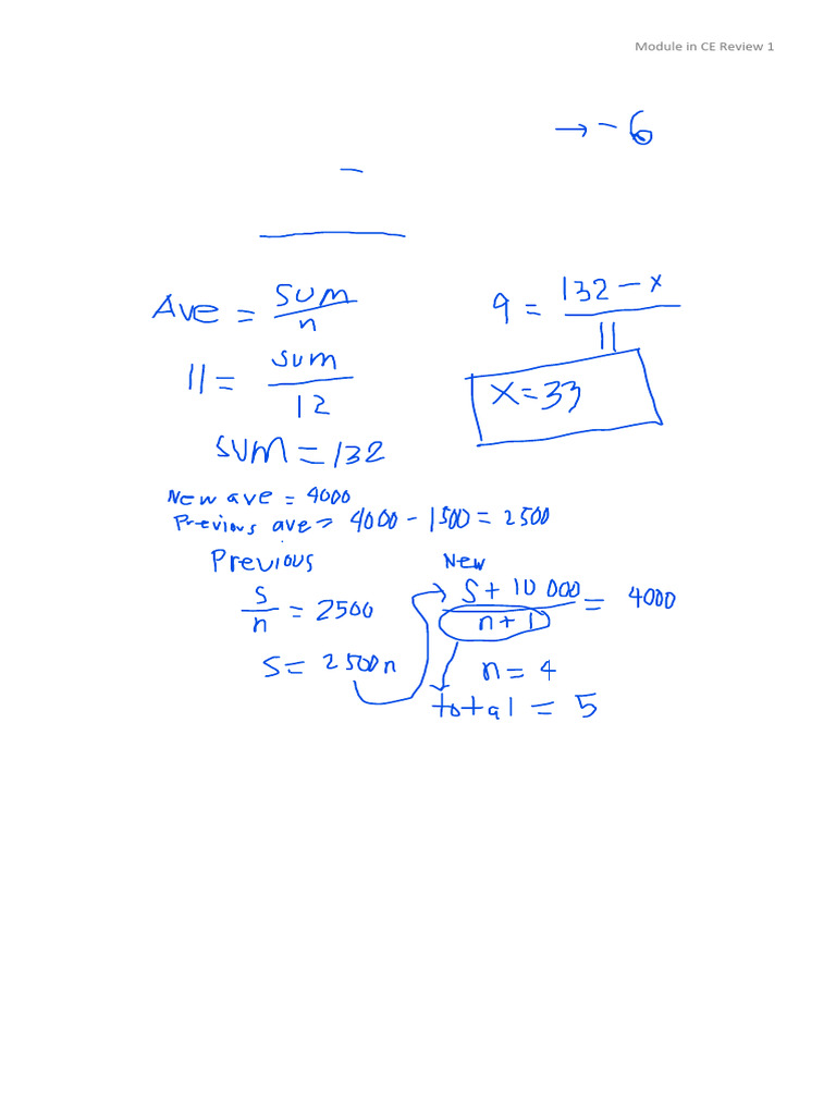 Sample v. Average and Mean Notes | PDF