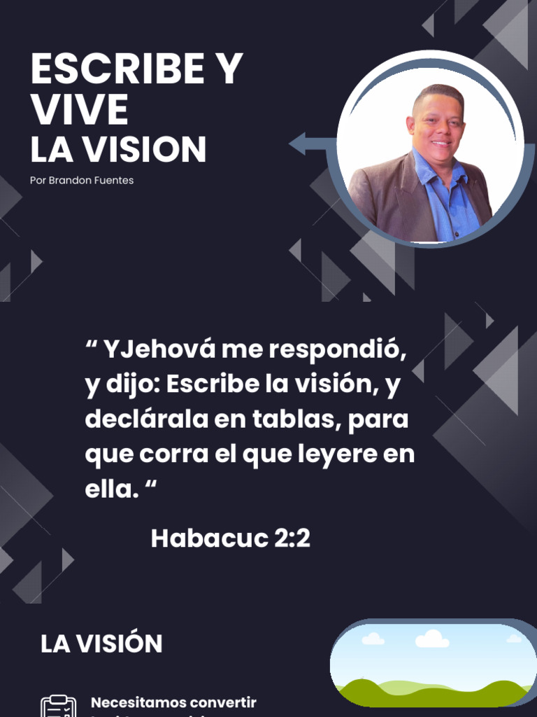 ESCRIBE Y VIVE LA VISIÓN.pdf | PDF