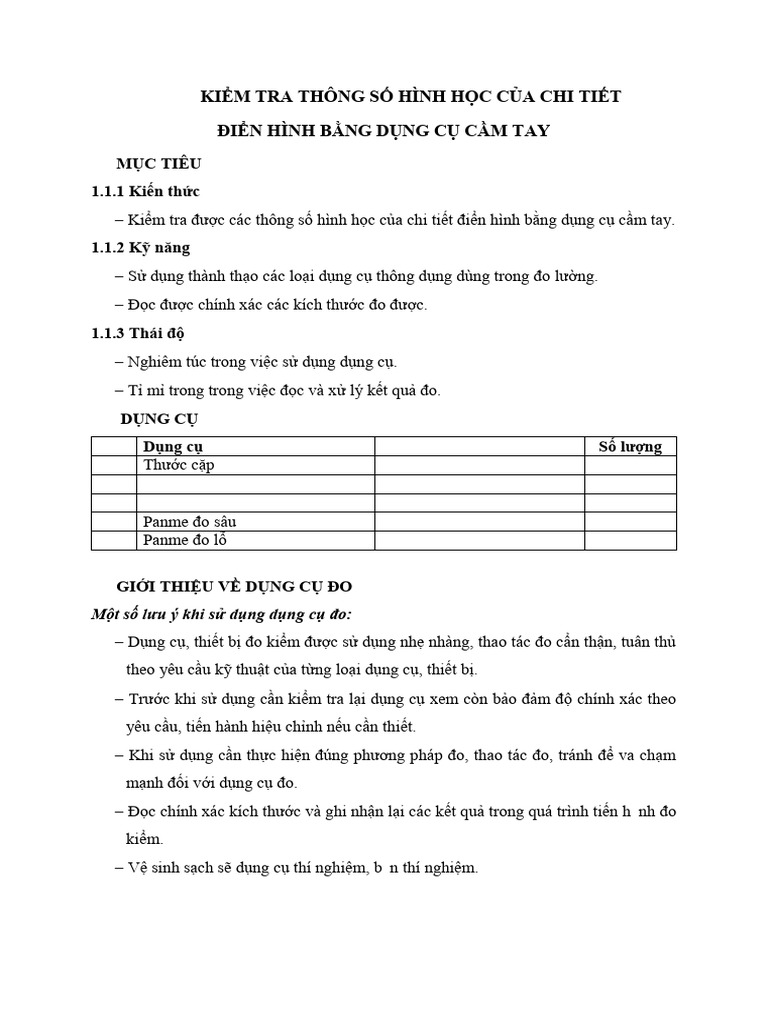 Thuc Hanh Do Luong | PDF