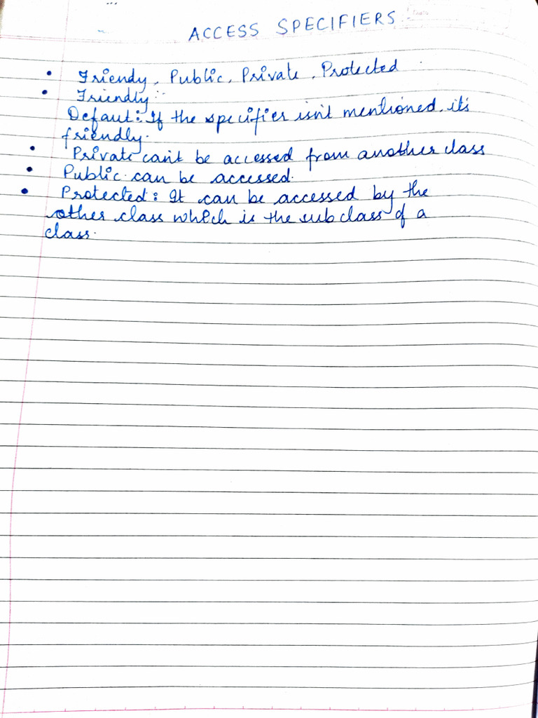 Access Specifiers and Inheritance Guide | PDF